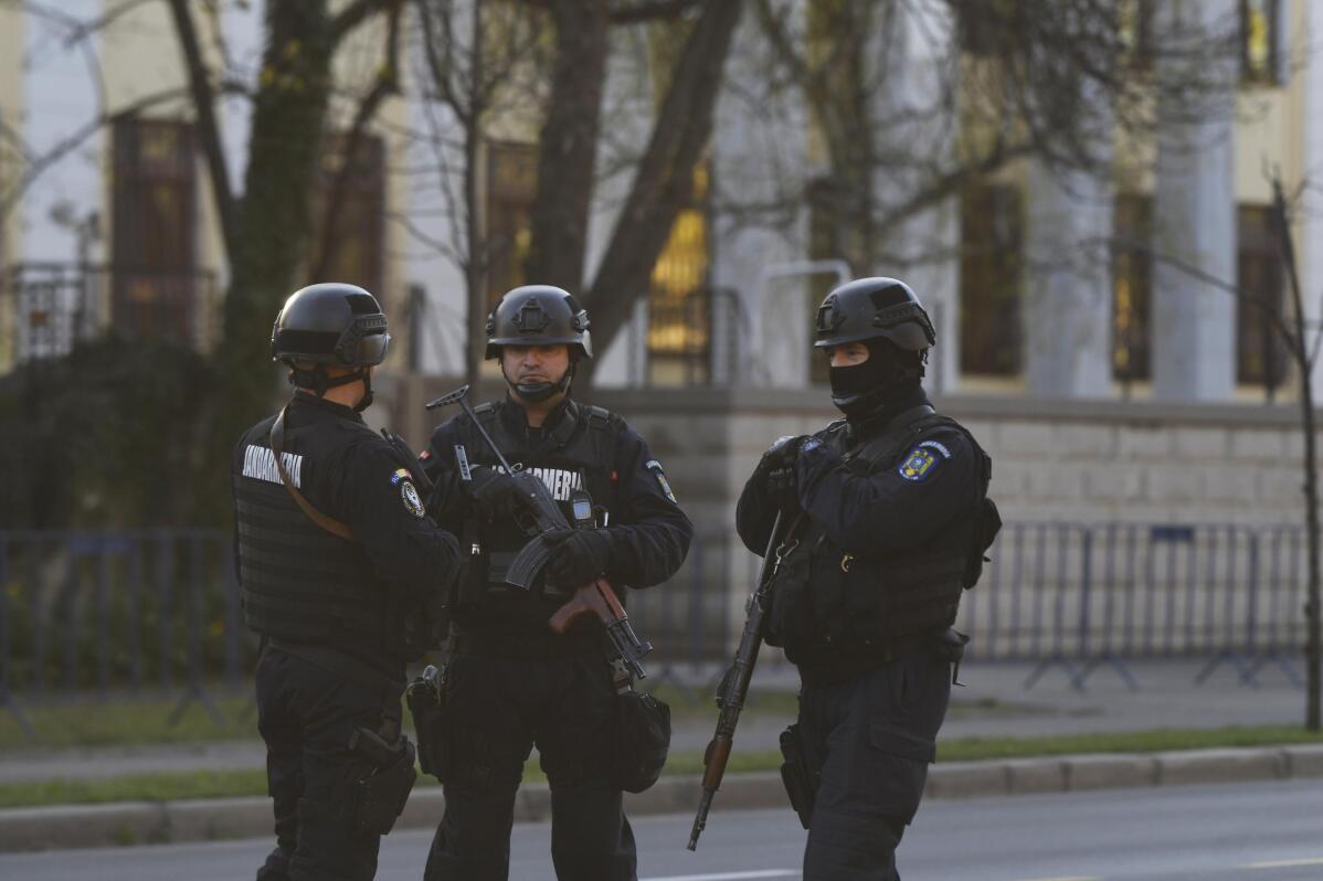 Car Rams Russian Embassy Gate In Romania Driver Dead Ap News