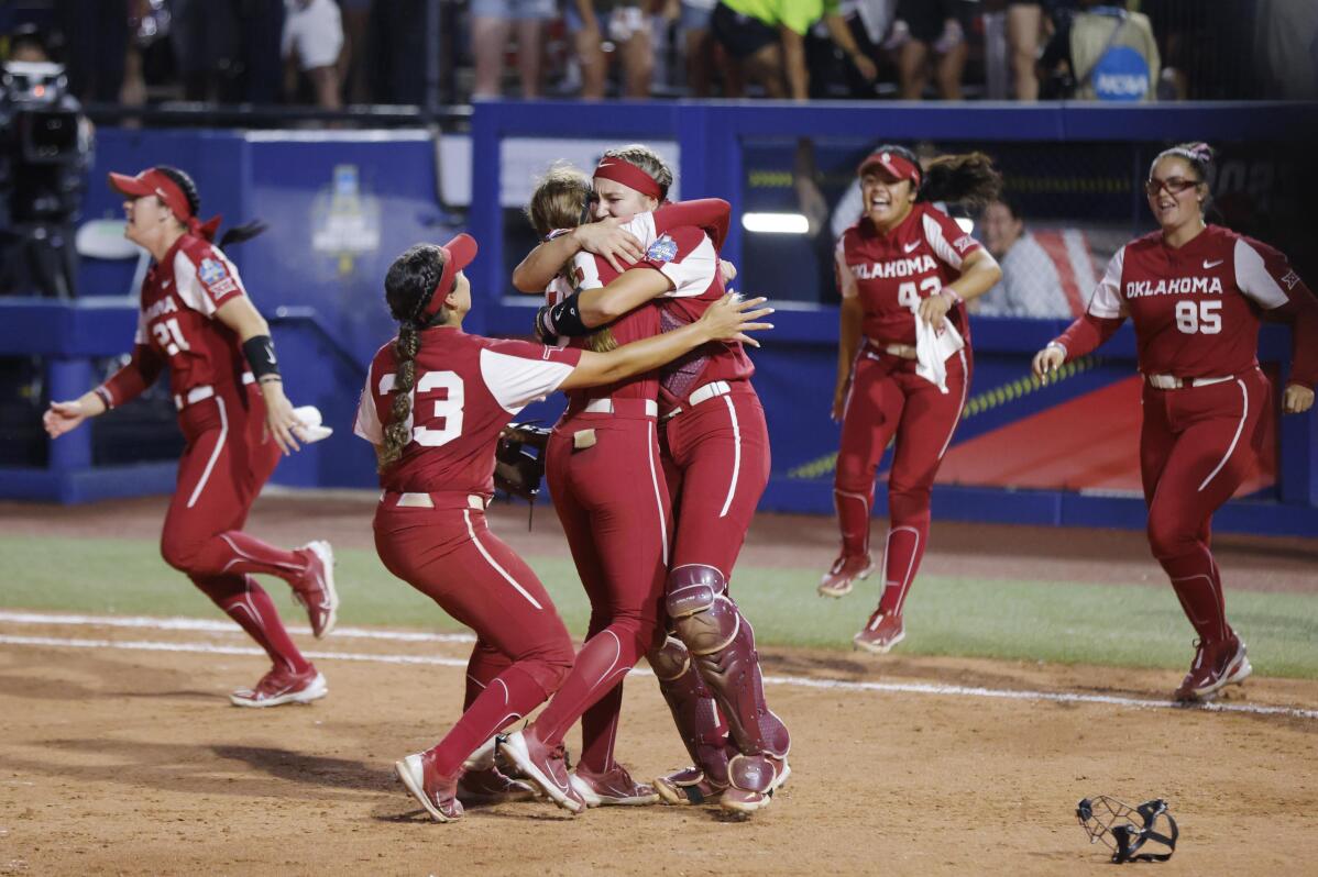 Oklahoma Wins Third Straight Womens College World Series Title