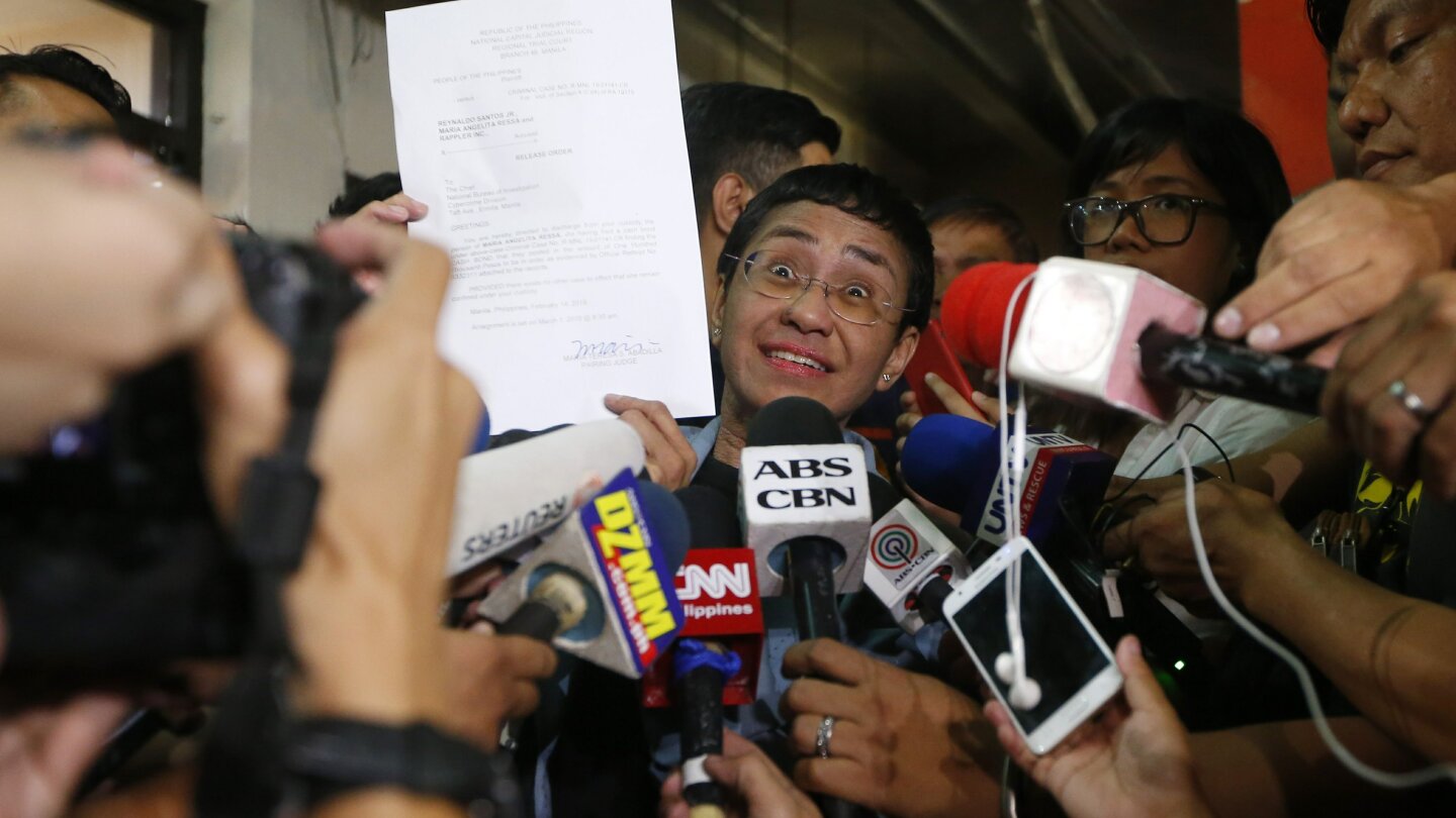Journalist And Duterte Critic Posts Bail After Libel Arrest Ap News